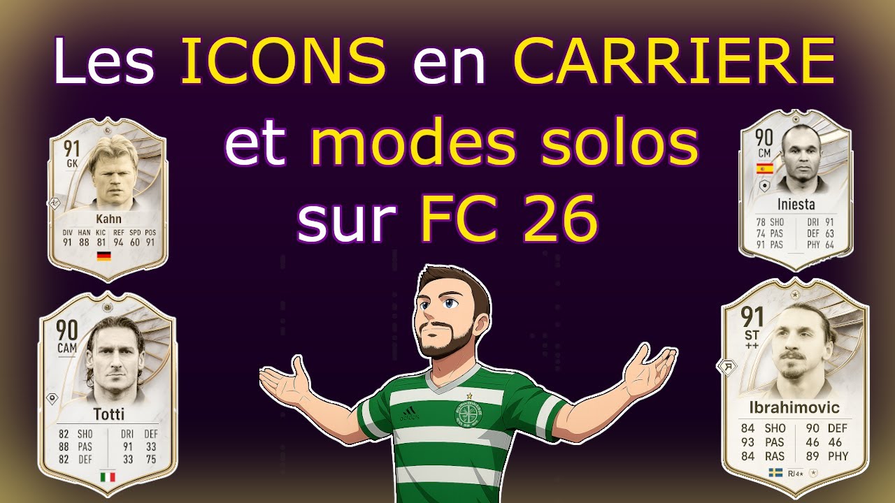 COMMENT avoir les ICONS en CARRIERE sur FC 26 - MEME dans les MODES ...
