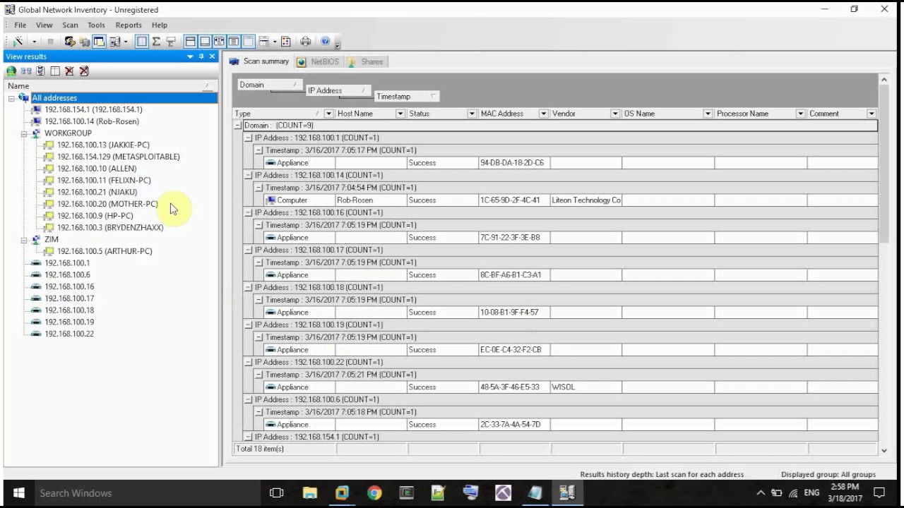 Global Network Inventory Scanner - YouTube