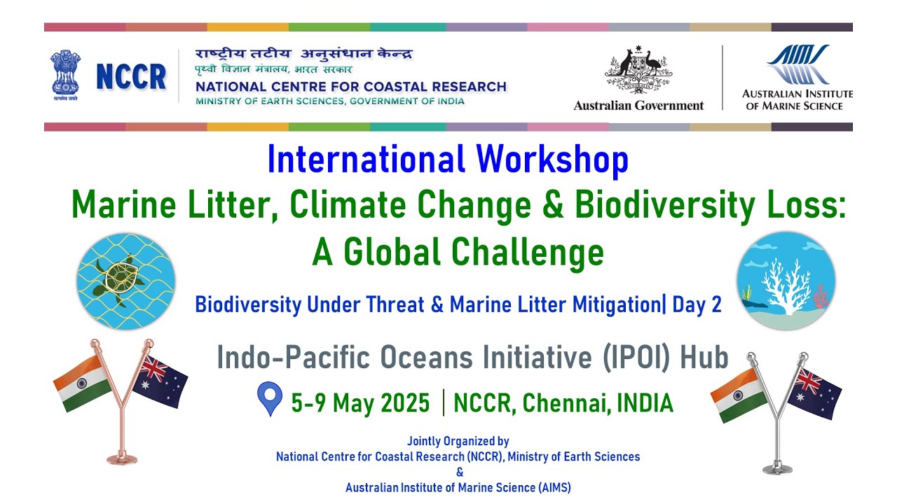 IPOI NCCR-AIMS Workshop | Biodiversity Under Threat & Marine Litter ...