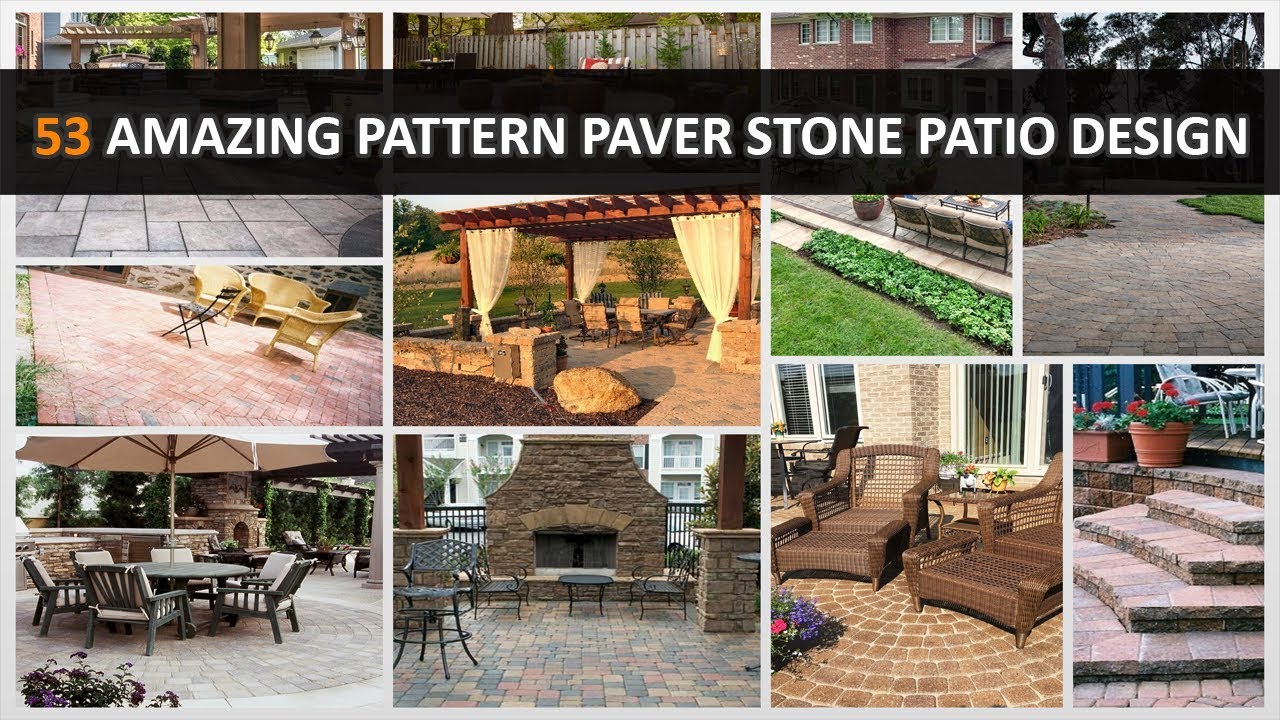 Amazing Pattern of Paver Stone in 53 Patio Design - DecoNatic - YouTube