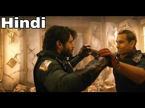 Homelander vs soldier boy Hindi fight scene hd - YouTube