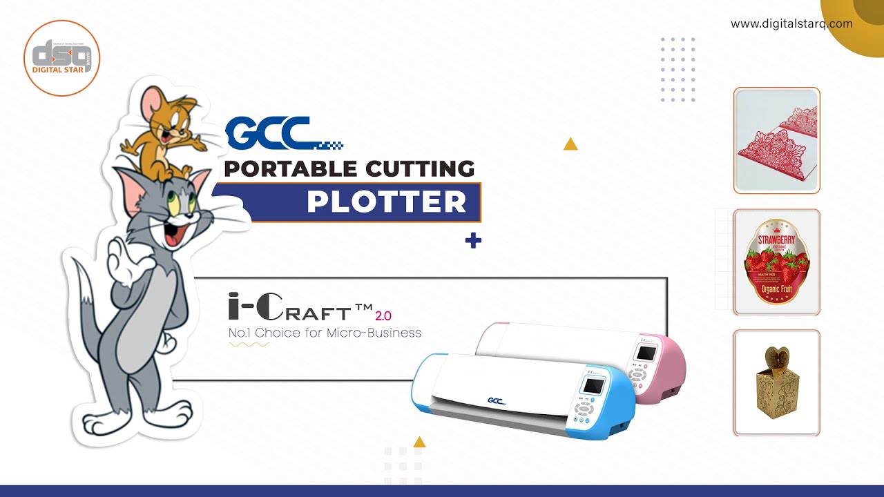 i-Craft™ 2.0, a portable desktop cutting plotter from GCC - YouTube
