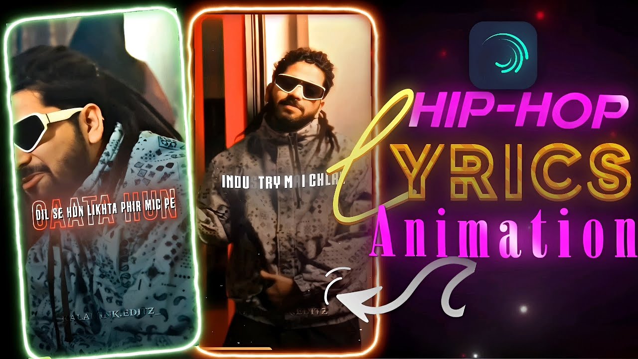 HIP-HOP LYRICS XML PRESET + QR \ Alight Motion - YouTube