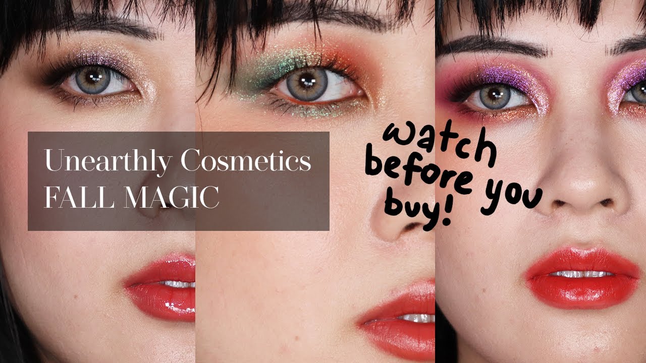 🛸Unearthly Cosmetics: Fall Magic🛸 3 looks, 1 palette || in-depth review ...