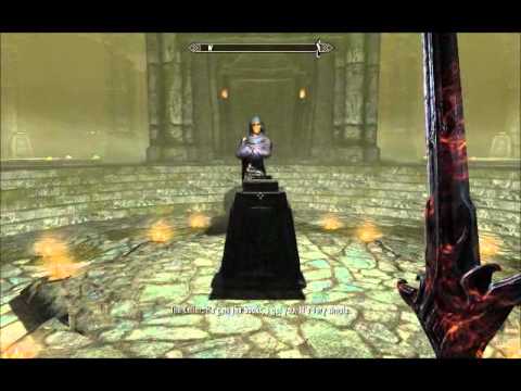 The Caller dialogue and fight. (Skyrim) - YouTube