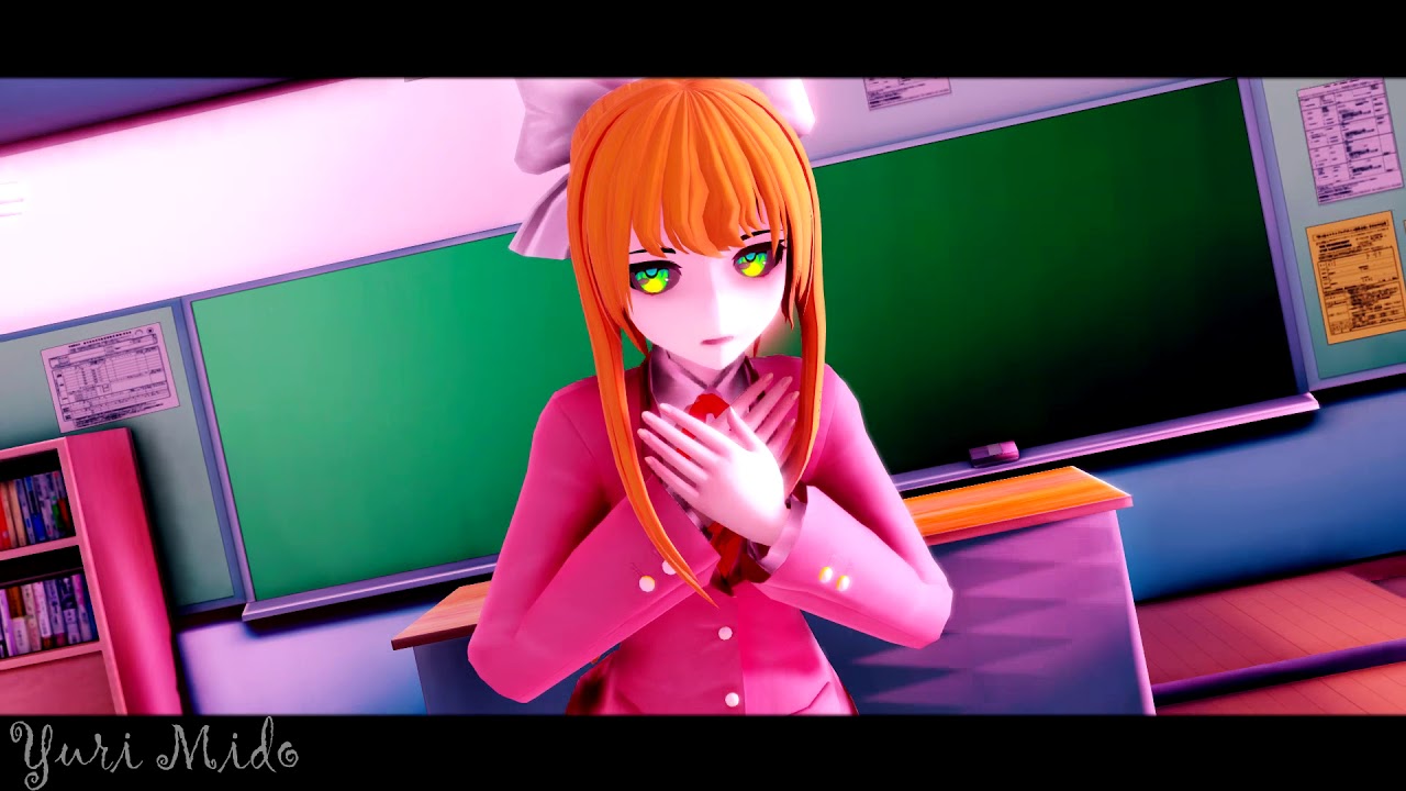 【MMD】【DDLC】【1080p60fps】『 დ Insanity [ft. Chi Chi ] დ』 Yuri Mido - YouTube