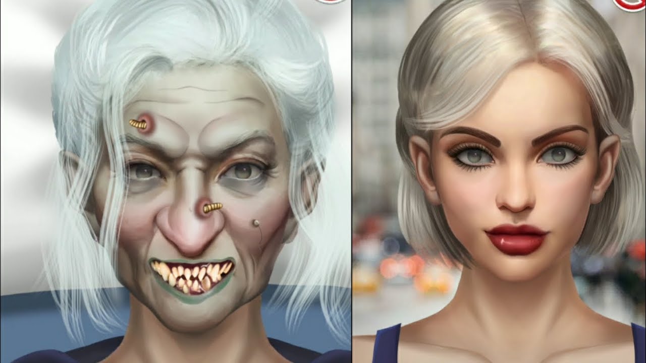 Asmr Homeless Old Woman Transformation Makeup Animation 1 Youtube