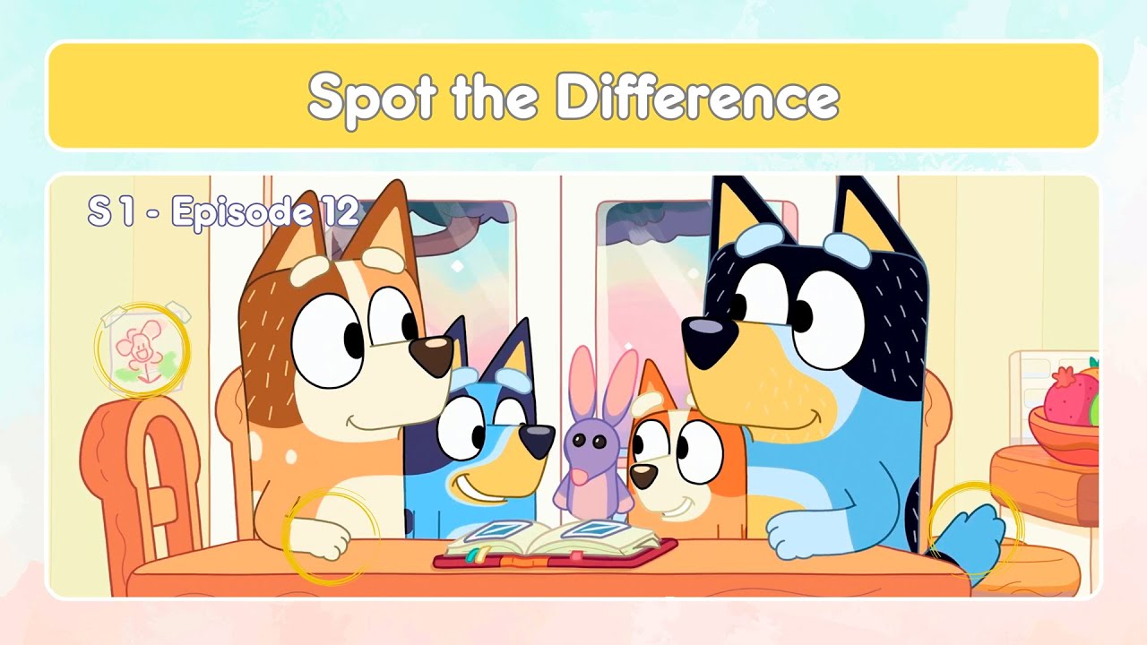 Bluey Quiz - Bluey S1E12 Bob Bilby ｜ Spot the difference ｜ Mind Game ...