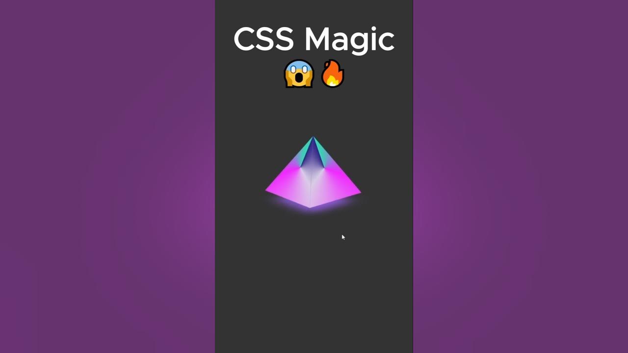 🔥 Mind-Blowing 3D Pyramid Animation with JUST CSS! 😱🔥. #cssanimation #webdesign #shorts #coding ...