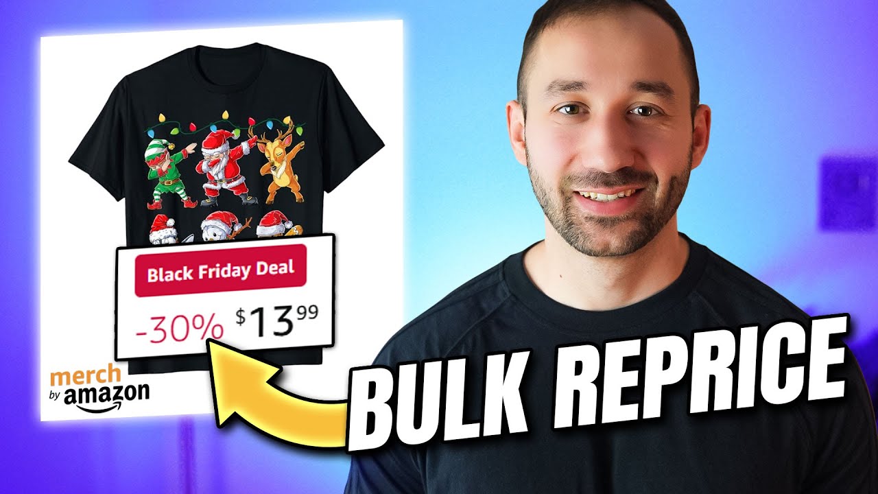 BULK RE-PRICE Your Amazon Merch T-Shirts (EASY WAY) - YouTube