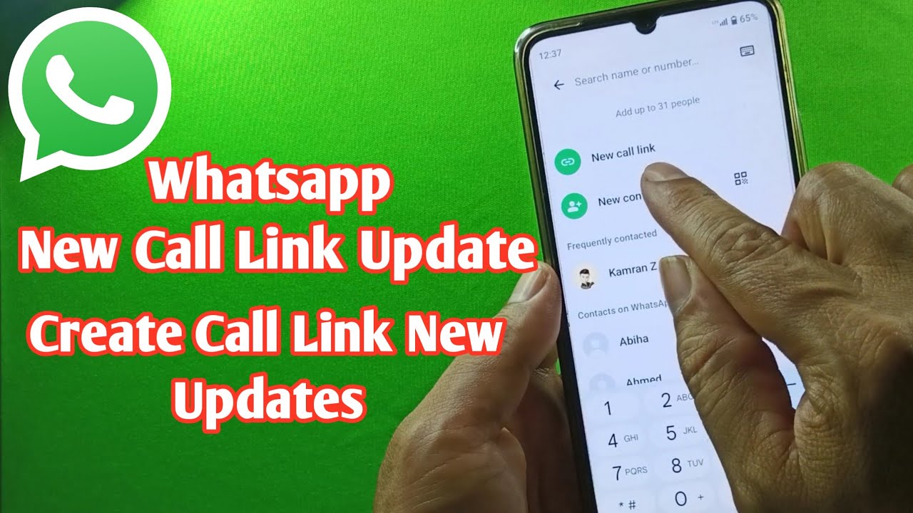 WhatsApp new call link update | Whatsapp Create Call Link Feature New ...