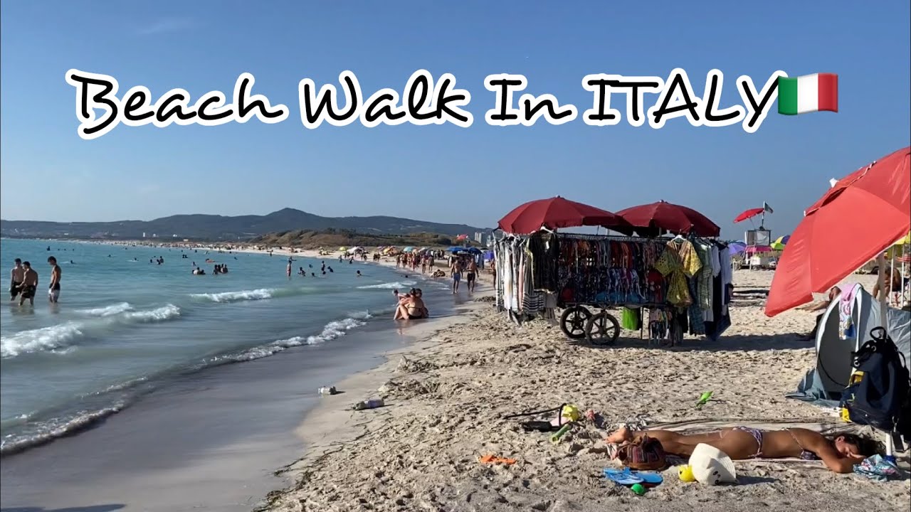 Beach Walk In ITALY🇮🇹 - YouTube