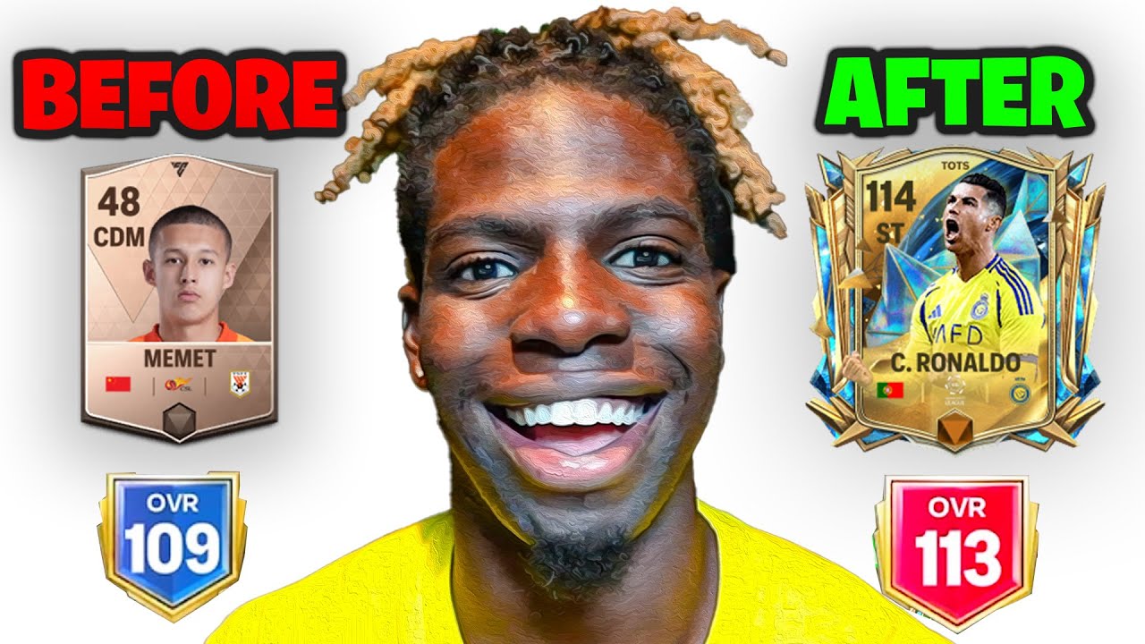 I Surprised A Fan.. $1000 FC Mobile 113 OVR Team Upgrade! - YouTube