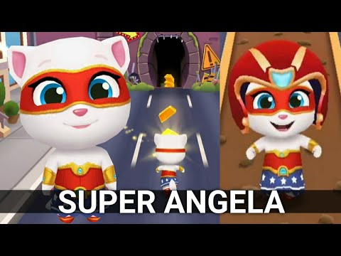 Super Angela - My Talking Tom Gold Run Gameplay (Android/iOS) - YouTube