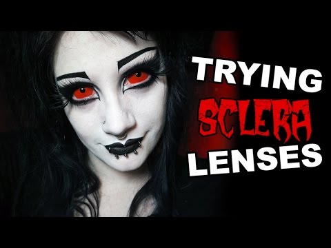 Trying Sclera Lenses for the First Time! | Black Friday - YouTube