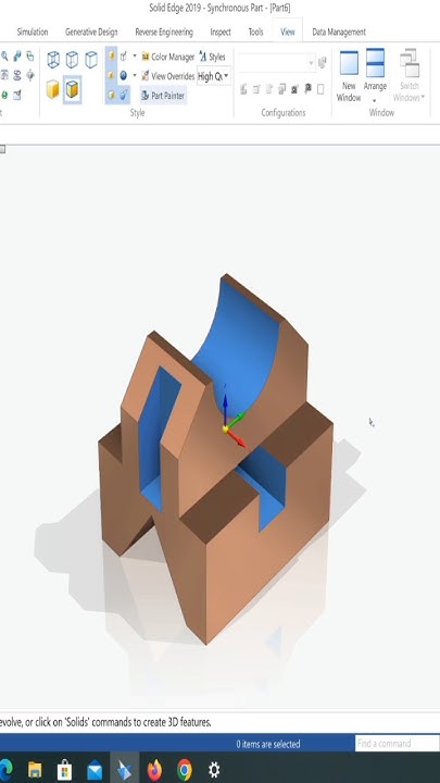 solid edge part modeling #shorts #solidedge #modeling #cad - YouTube