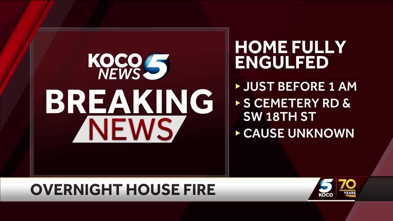 Crews investigate cause of fire after Yukon home engulfed in flames ...
