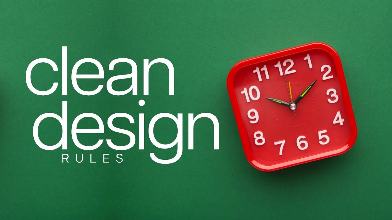 Clean Design | Did you know Clean Design Rules | Graphic Design Rules ...