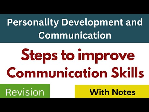 Steps to improve communication skills | Personality Development and ...