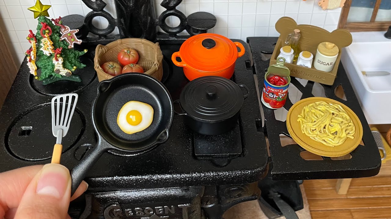 New Year Spaghetti & Meatballs | Re-Ment Mini Kitchen | Miniature ...