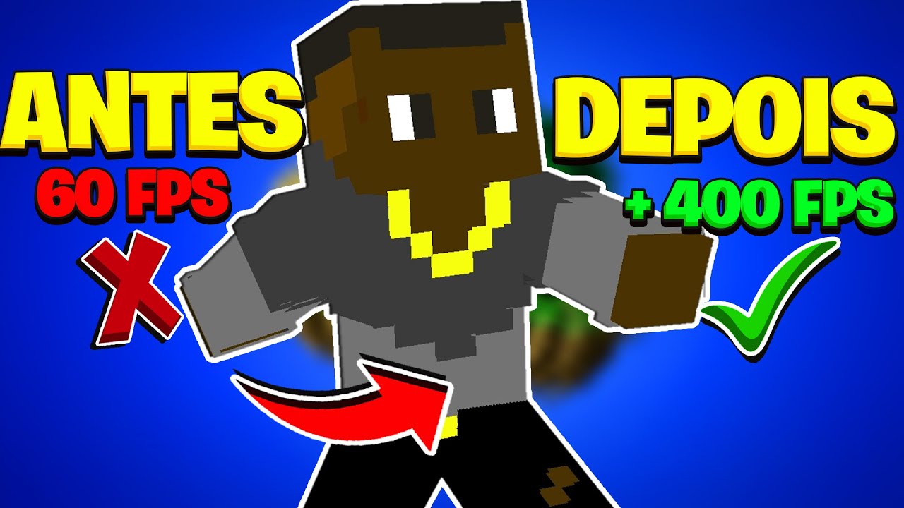 COMO AUMENTAR FPS NO MINECRAFT! (+400 FPS) - YouTube