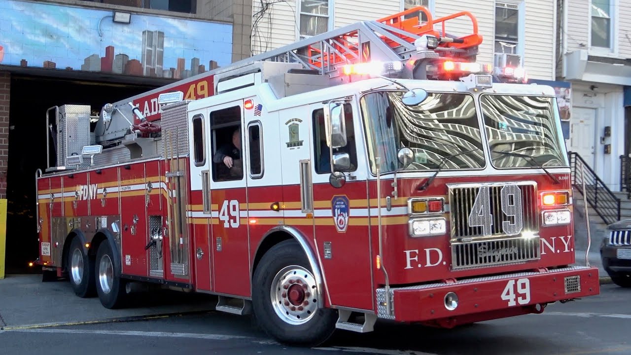 FDNY *NEW* Ladder 49 Responding - YouTube