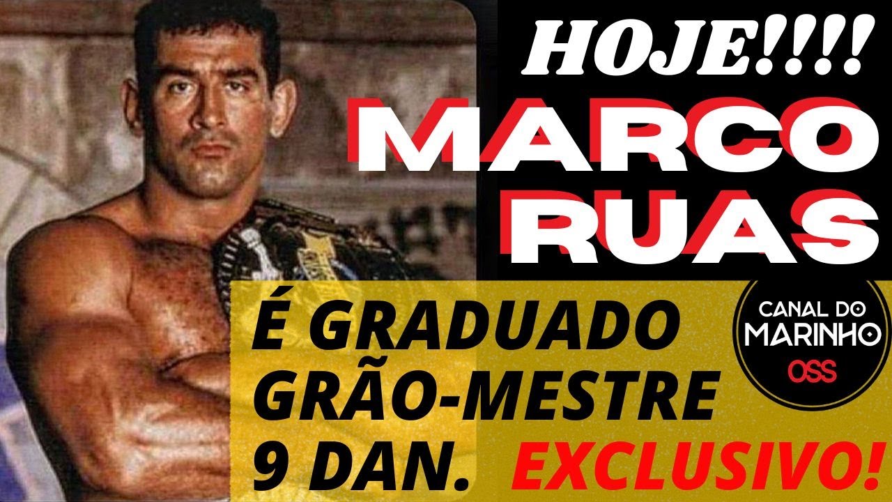 HISTÓRICO!! MARCO RUAS RECEBE GRADUAÇÃO MÁXIMA! Assista à cobertura ...
