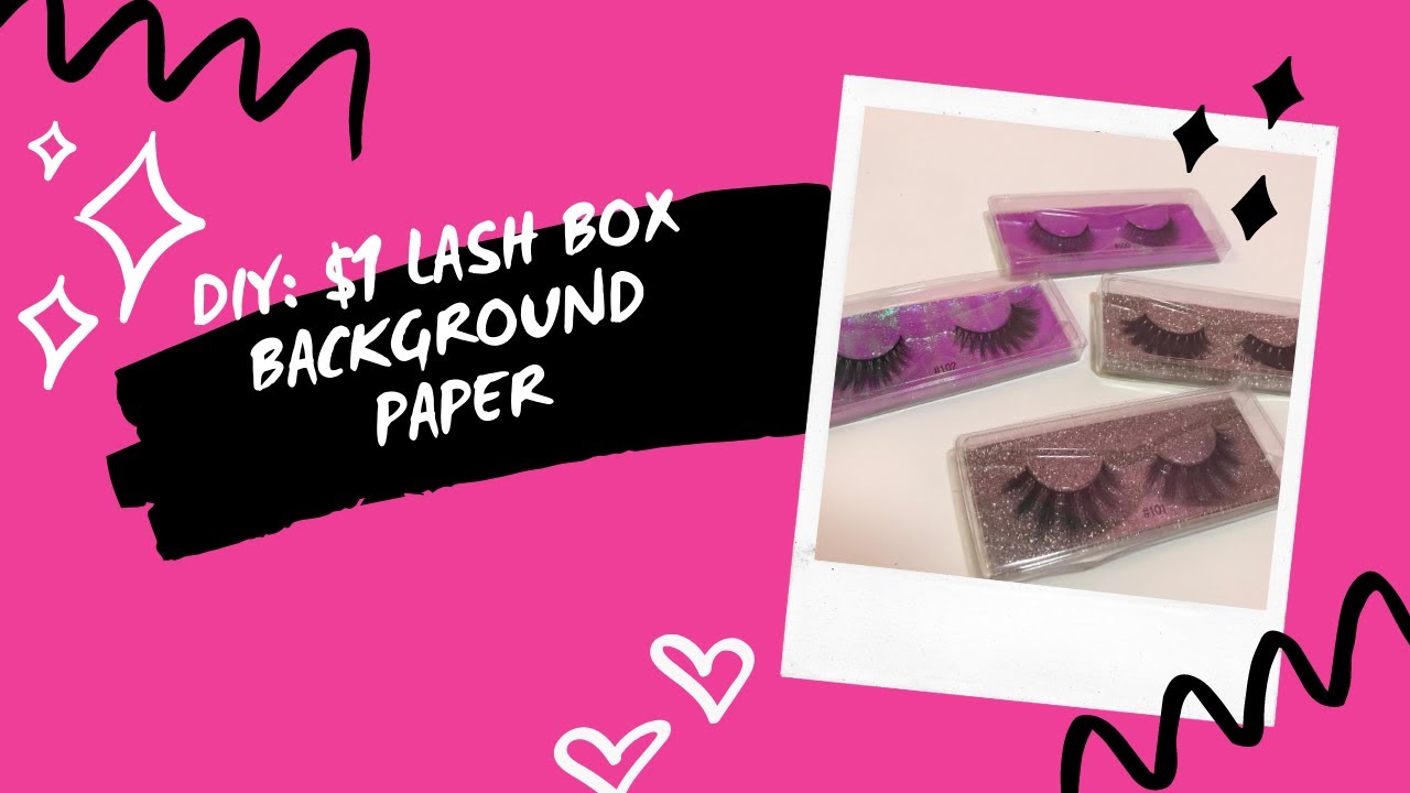 DIY: HOW TO MAKE BACKGROUND PAPER FOR EYELASHES - YouTube
