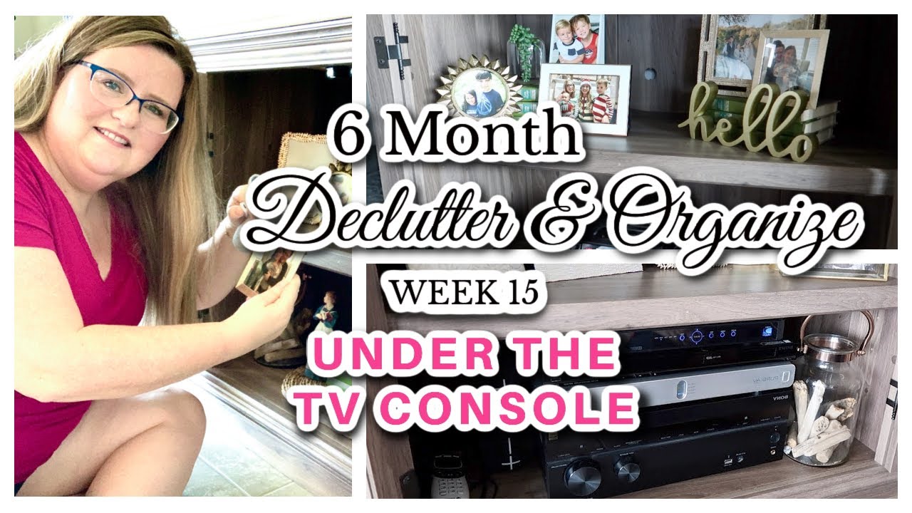 HOW TO ORGANIZE THE TV CABINET: ORGANIZE THE ENTERTAINMENT CENTER:CORD ...