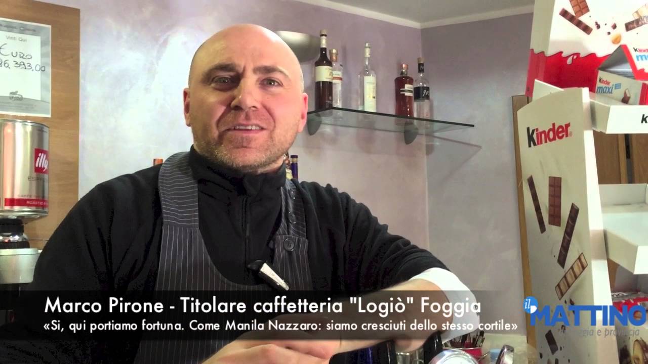 Marco Pirone Da lui il biglietto vincente a Foggia - YouTube