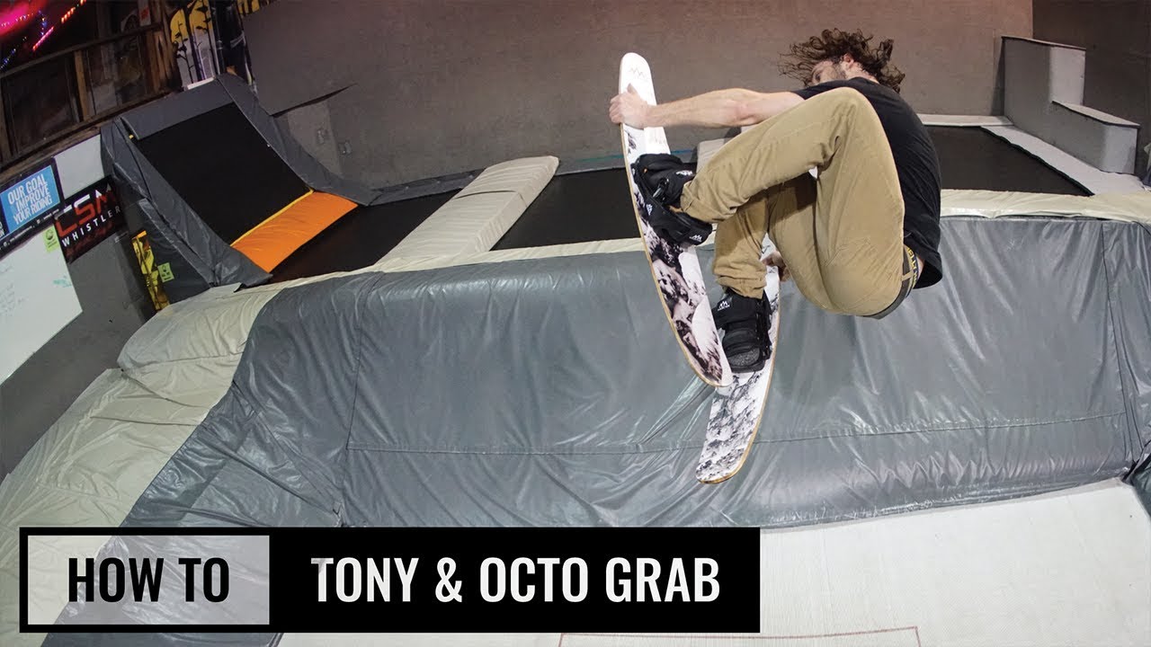 How To Tony & Octo Grab On Skis - YouTube