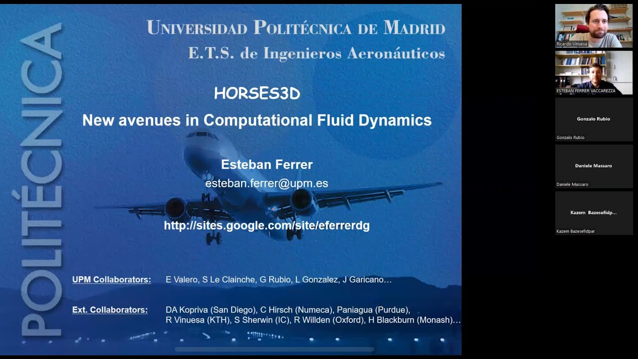 Seminar Esteban Ferrer: New avenues in Computational Fluid Dynamics ...