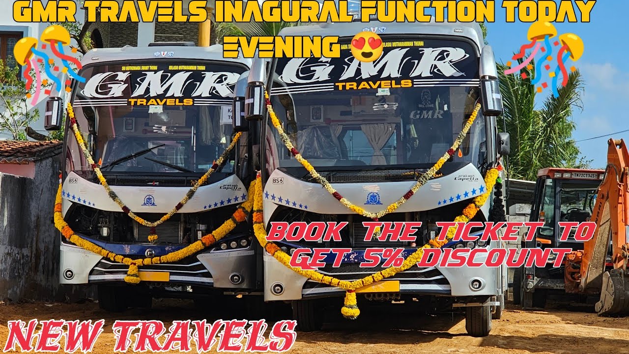🎀NEWLY ONE|GMR TRAVELS👑|GRAND INAGURAL TODAY😍 - YouTube