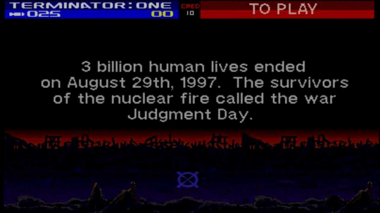 Terminator 2 ARCADE (PART-1) Los Angeles, MAME - YouTube