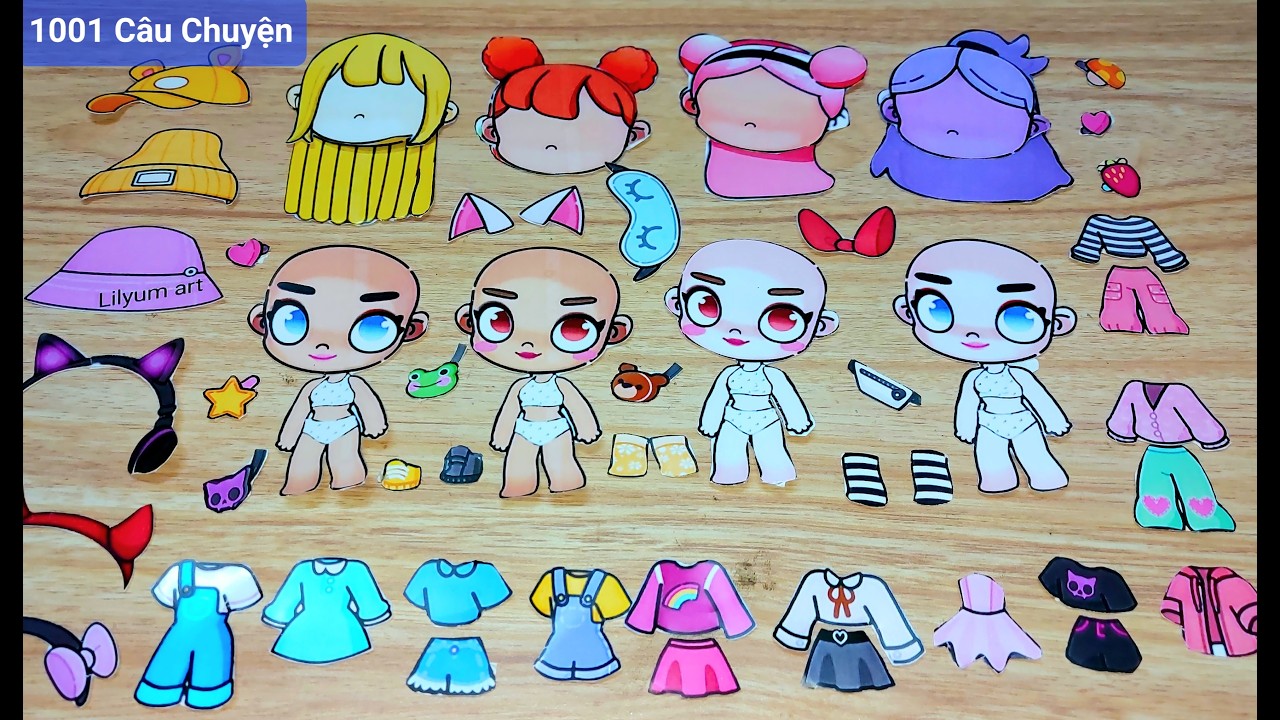 Thiết kế sticker váy áo,tóc cute cho Gacha siêu quậy và Gacha mẹ tội ...