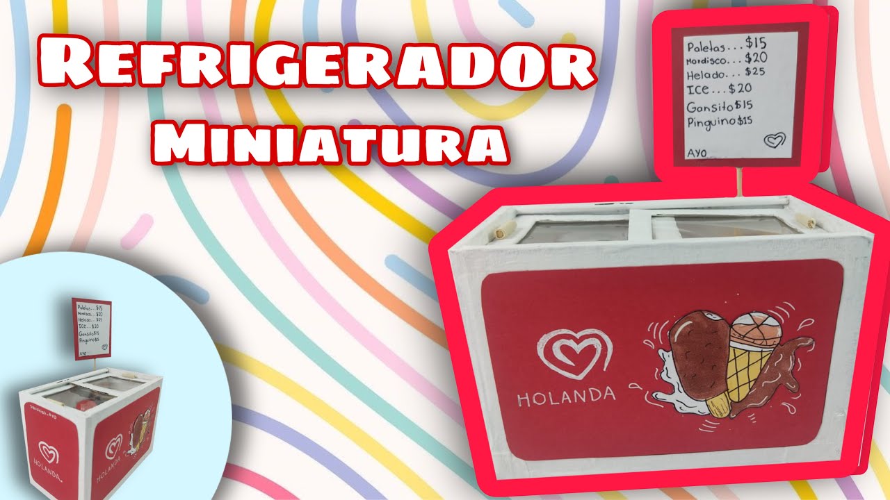 refrigerador mini de cartón😮😋(squishies ayo) - YouTube