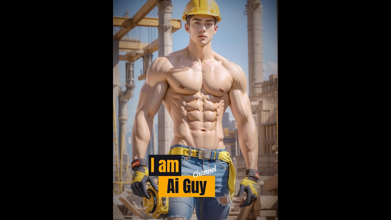 EP 61 I am Ai Guy Channel : Handsome Ai Guy Mister Construction Workers ...