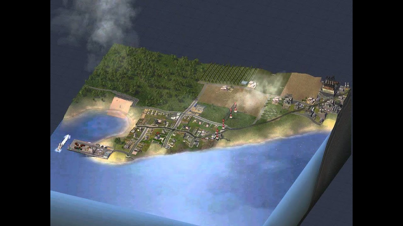 SimCity 4 - Timelapse - Growth of a Coastal Farm Town - YouTube