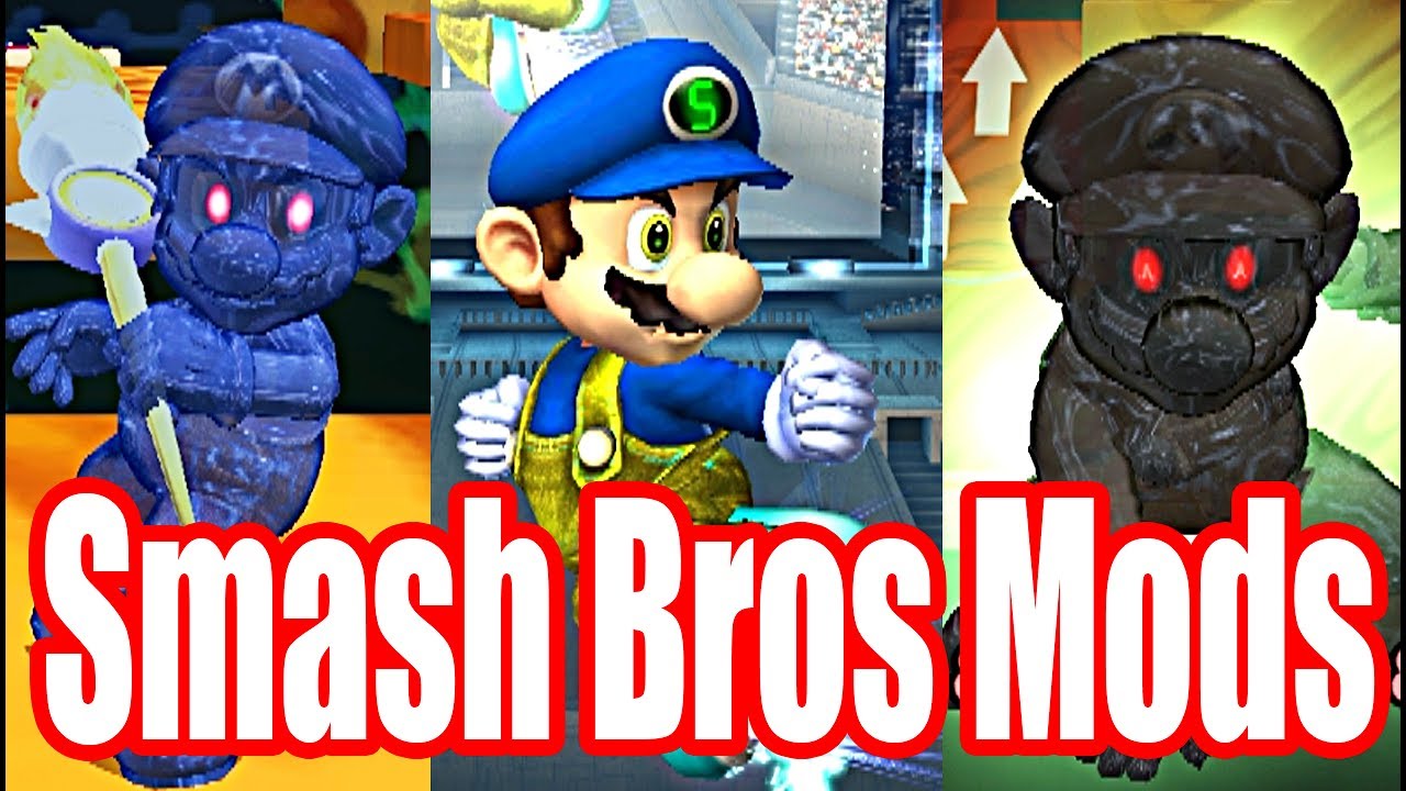 Two CUSTOM MARIO MODS For Super Smash Bros (Smash Mods) - YouTube