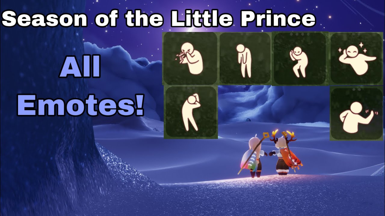 Little Prince Emotes | Season of the Little Prince | Sky: Children of ...