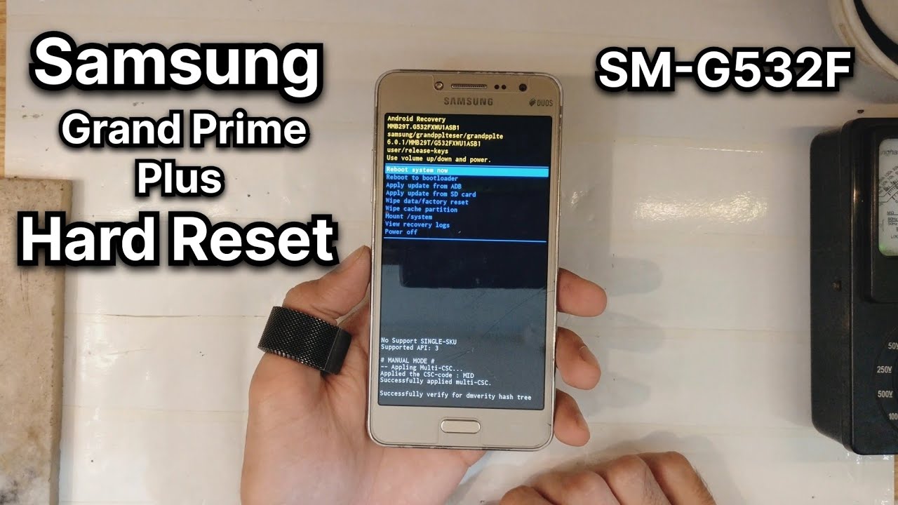 samsung galaxy grand prime plus hard reset || sm-g532f hard reset - YouTube