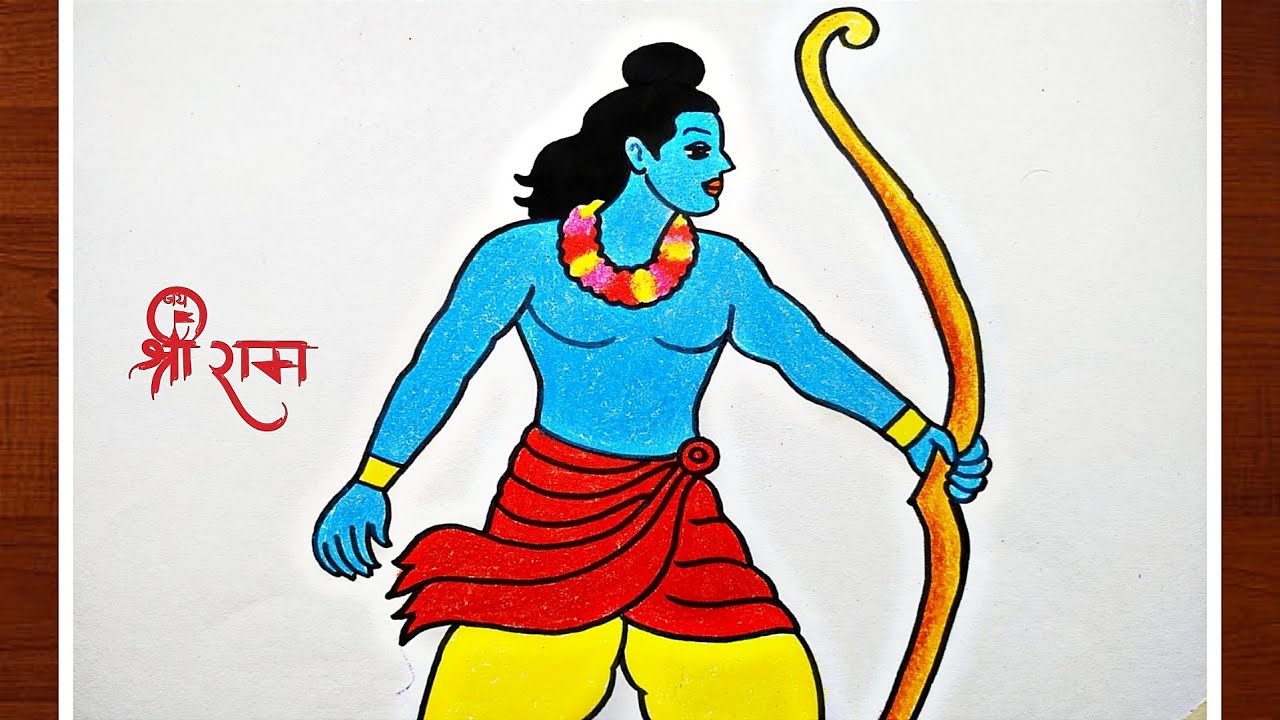 Ram Navami Drawing|How To Draw Lord Ram|Ram Navami Special Drawing Step ...