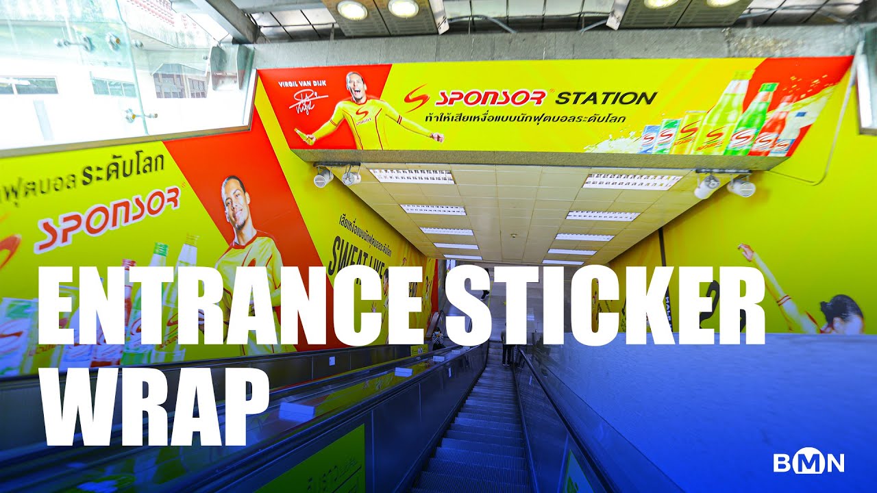 Entrance Sticker Wrap Media - YouTube