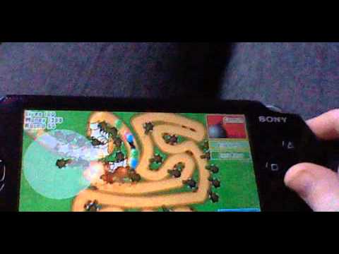 Bloons TD biggest cannon defence psp - YouTube