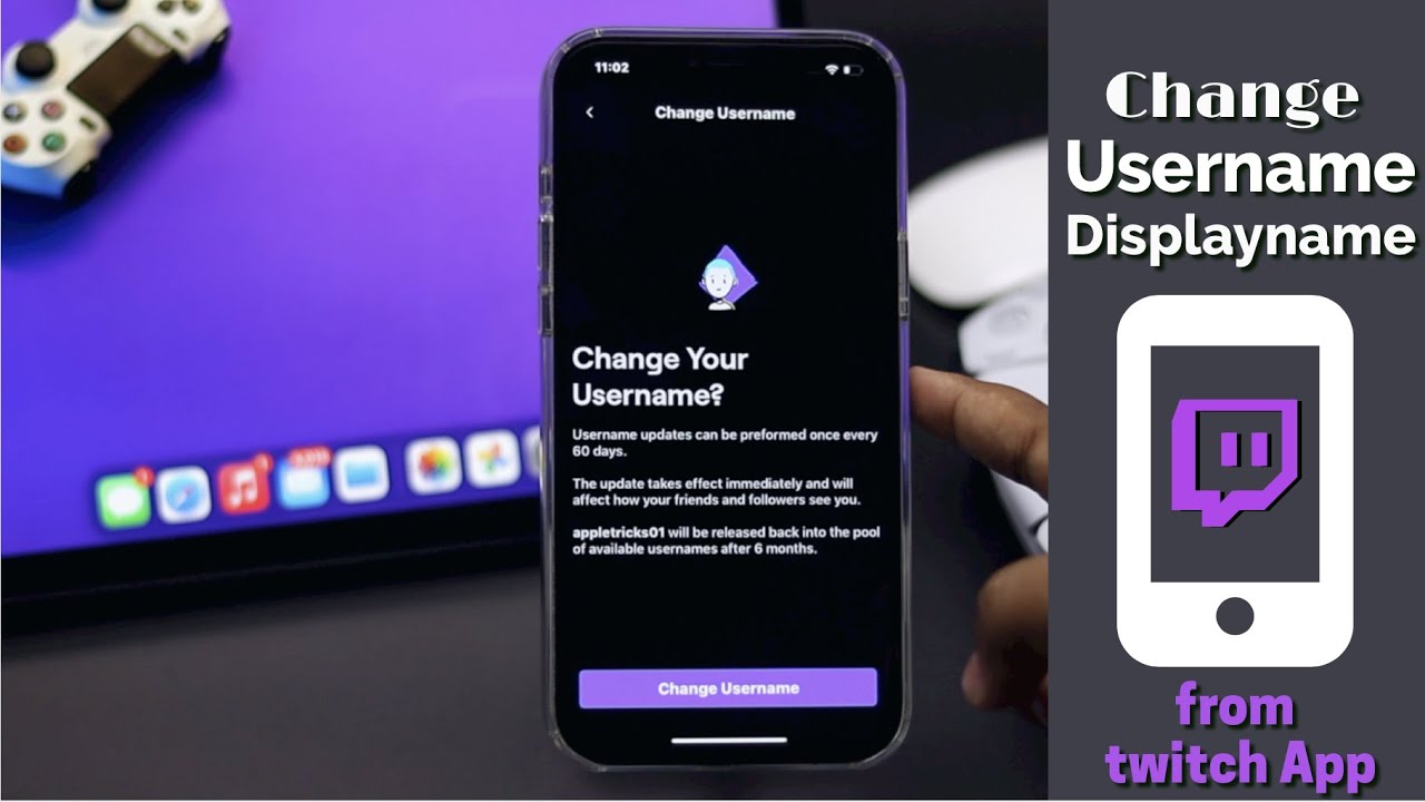How to Change Twitch Name from iPhone (User Name and Display) - YouTube