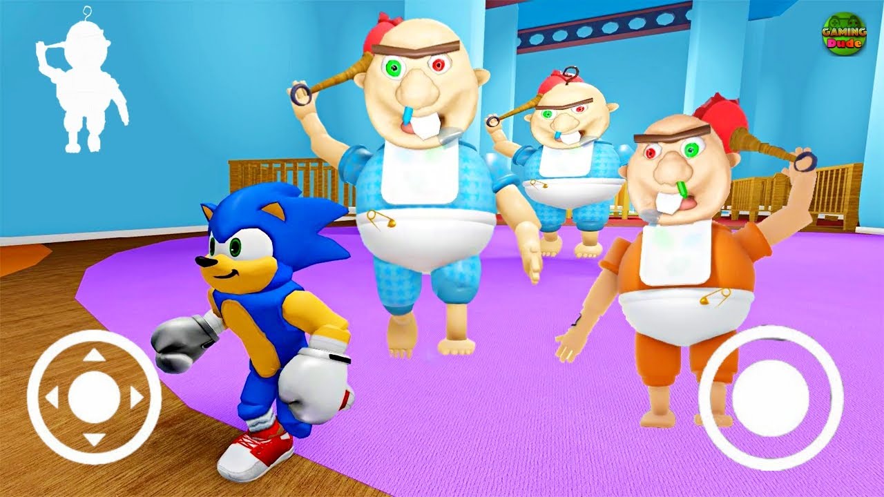 SONIC vs BABY BOBBY'S DAYCARE SCARY OBBY in Roblox HD - YouTube