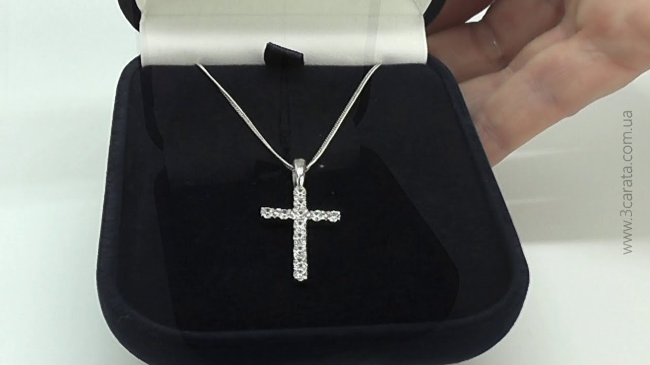 Золотий хрест з доріжками дорогоцінного каміння - YouTube