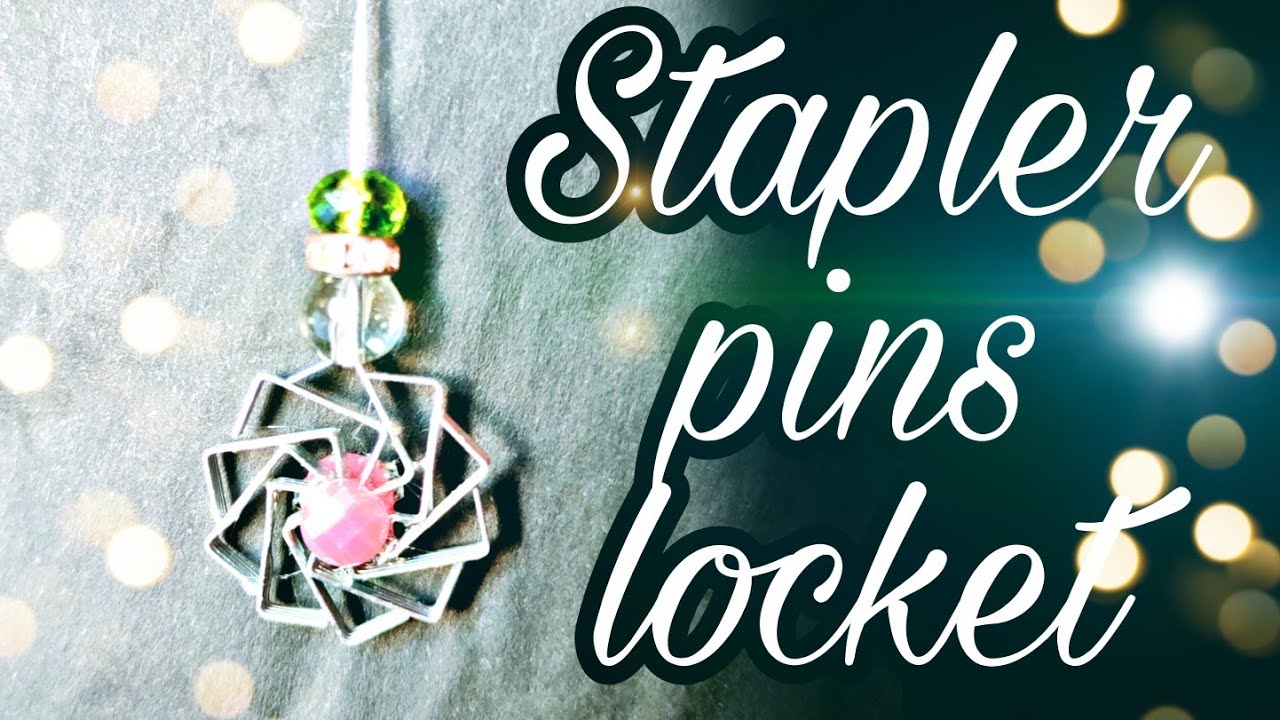 stapler pin locket | use of stapler pins |Miss Flairy - YouTube