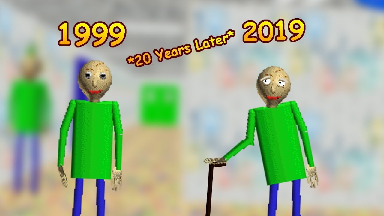 Baldi's basics 20 years later (OMG BALDI IS OLD) - YouTube