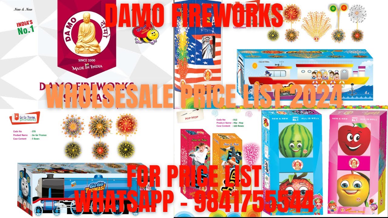 Damo Fireworks Factory Price List 2024 for Booking - 9841755544 ...